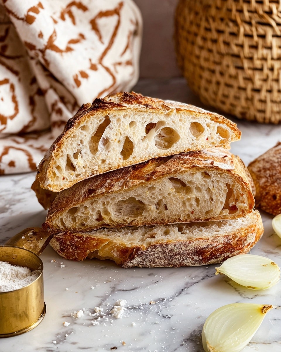 Caramelized Onion And Gouda Sourdough Bread | Savory Bake