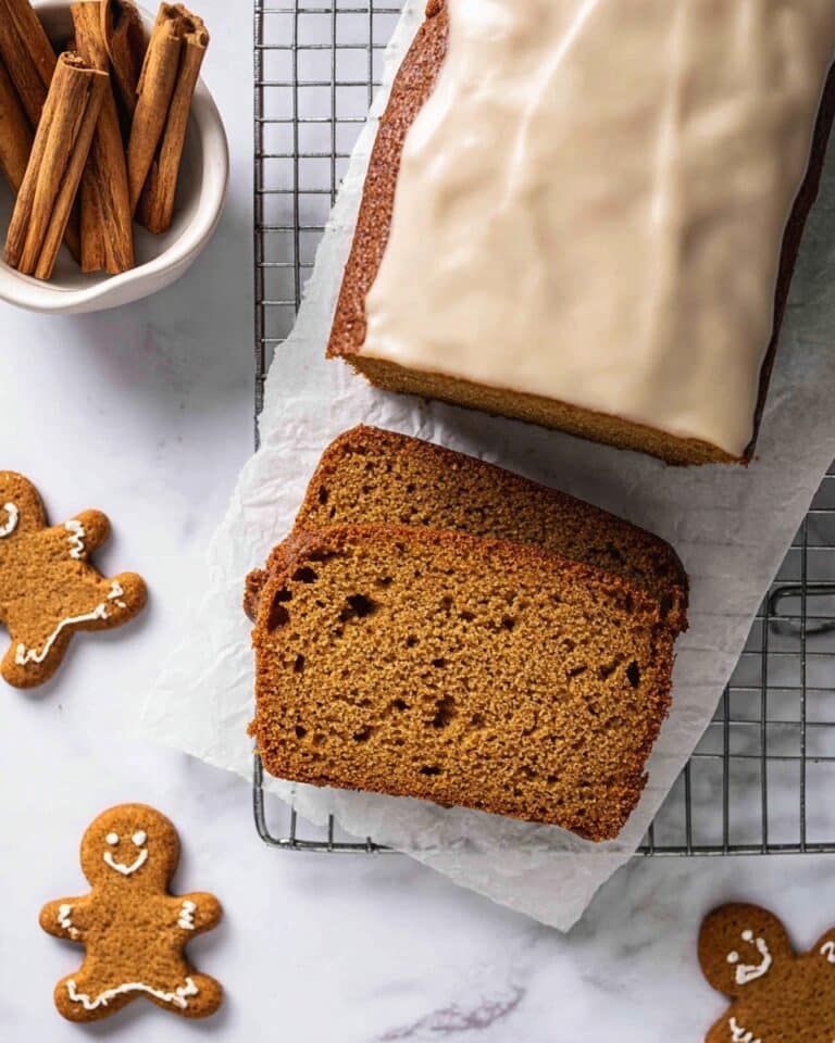 Iced Gingerbread Loaf Cake: Cozy Holiday Spiced Dessert